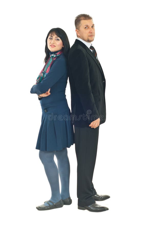 Full Length of Two Business People Stock Photo - Image of people, full ...