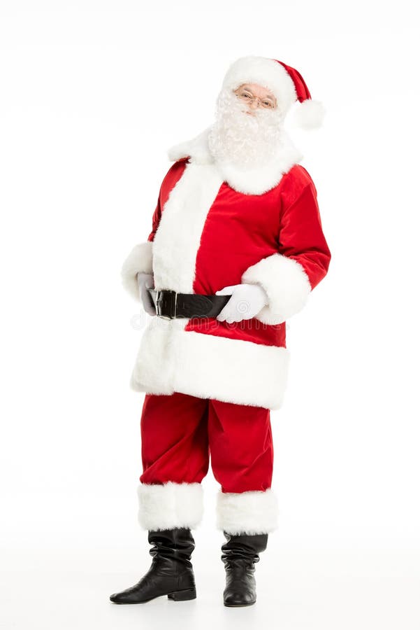 Santa Claus Posing and Gesturing Stock Image - Image of winter, merry ...
