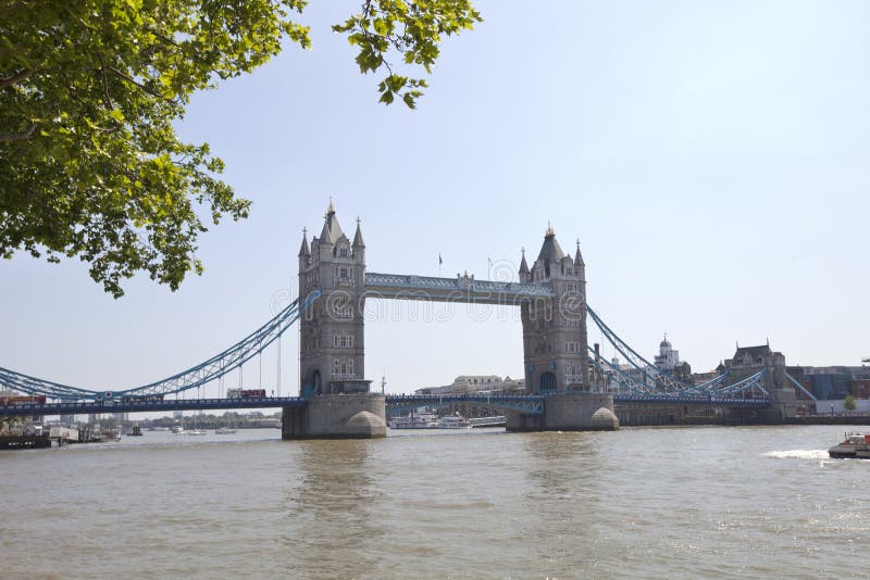 Full Length View of Tower Bridge in London Stock Photo - Image of ...