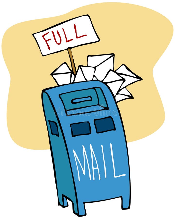 Blue Mailbox Clipart Image