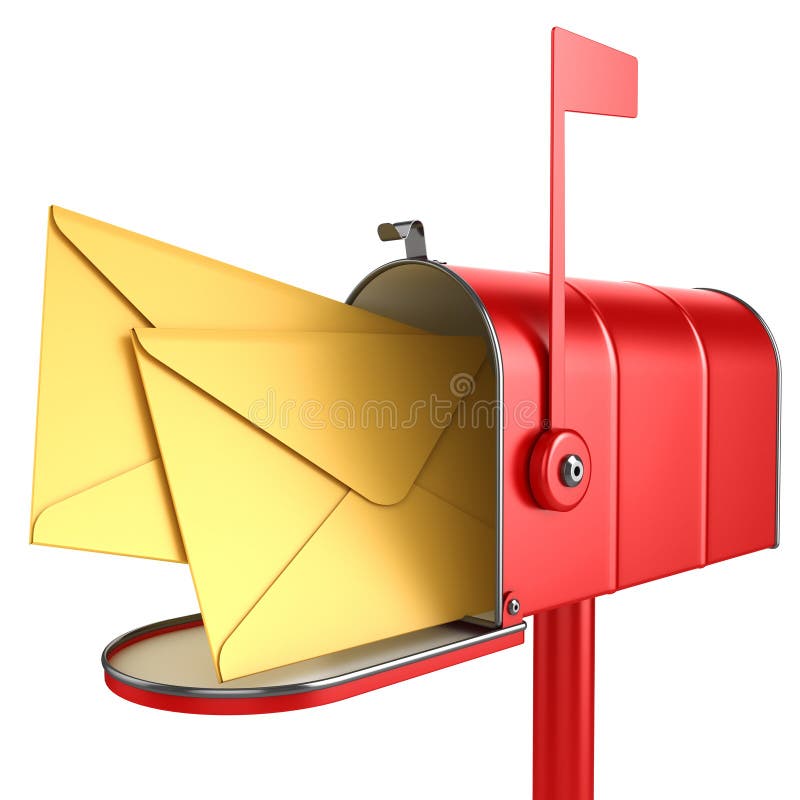 Full Mailbox Icon Color Outline Vector Stock Vector - Illustration of ...