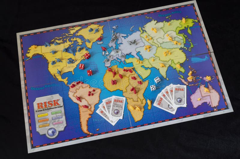 Full Map of Classic Risk Strategy Board Game in Spaninsh with Small ... Full Map of Classic Risk Strategy Board Game in Spaninsh with Small ...