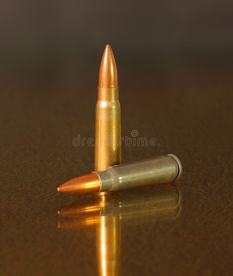 Full Metal Jacket Bronze Projectile Stock Photo - Image of states ...