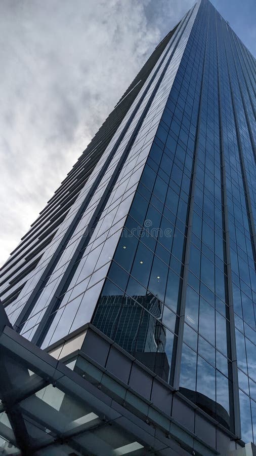 Full Mirror of Building with Sky Stock Image - Image of landmark ...