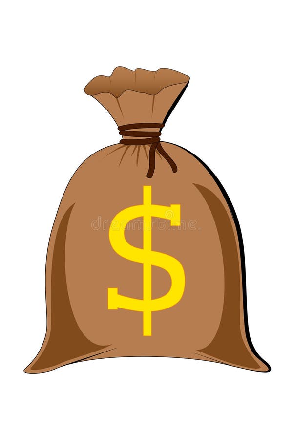 Money sack of pounds stock vector. Illustration of lottery - 6374248
