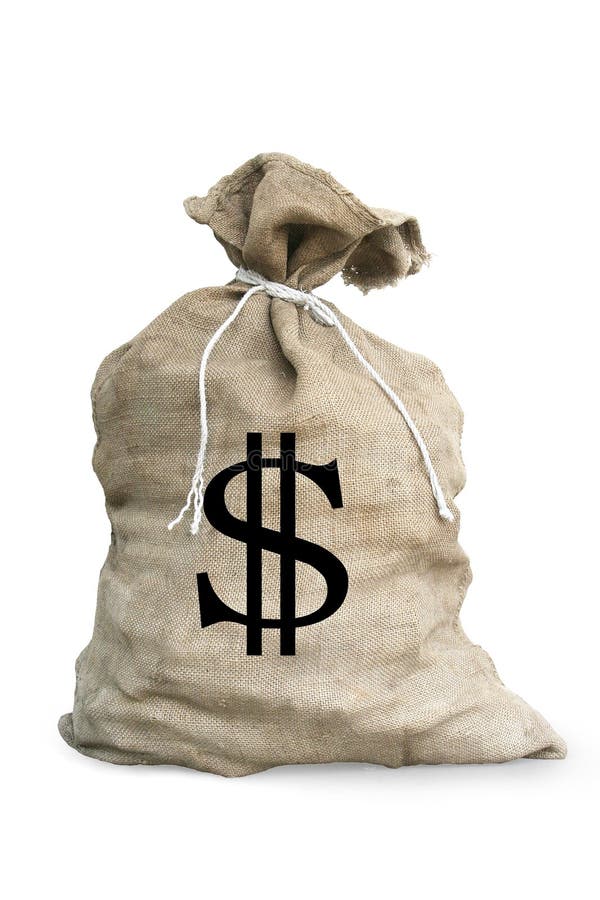 Full Sack Locked by Gold Lock Stock Image - Image of reliability ...