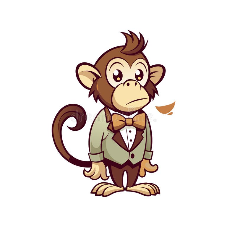 Full Monkey Bird Watching Adventure Stock Vector - Illustration of ...