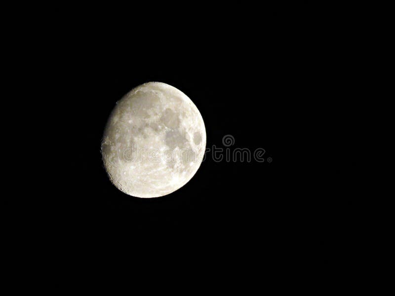 Almost full moon stock photo. Image of apollo, luna - 126891412