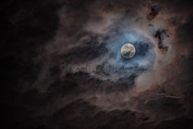 Full Moon Black Background Backdrop Detail Surface Stock Image - Image ...