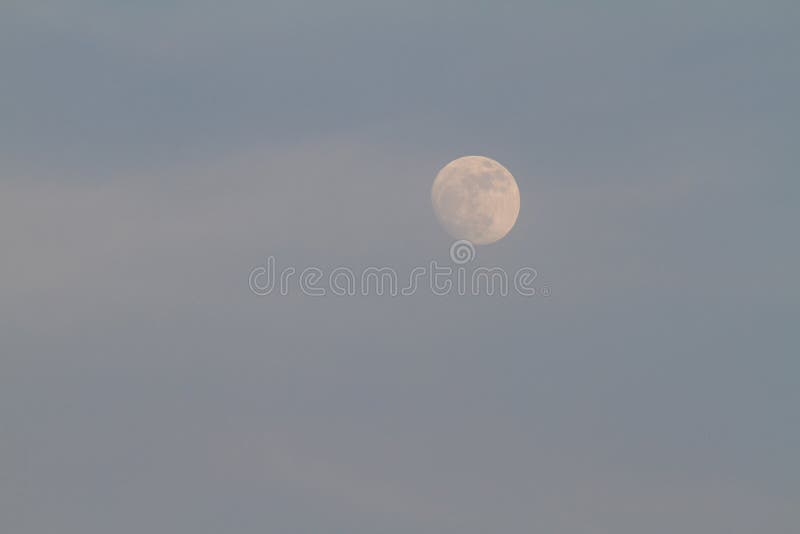 Full Moon on Blue Background Stock Photo - Image of atmosphere ...