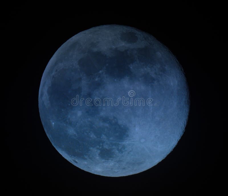 Full Moon with Blue Overlay Stock Photo - Image of moon, landscape ...