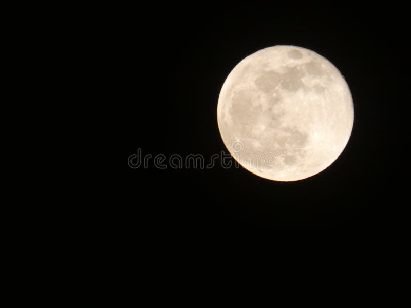 Alone in the sky stock image. Image of full, moon, alone - 139264357