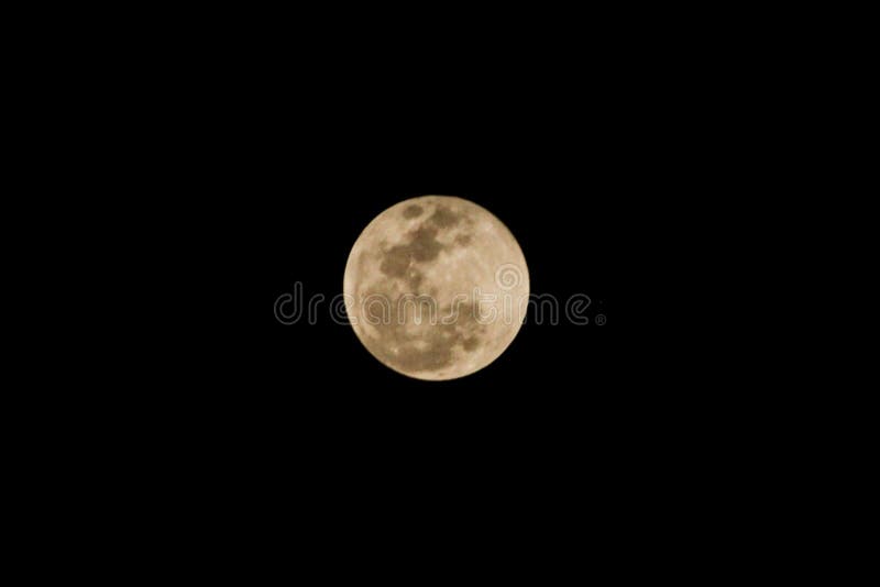 Full Moon in a Clear Sky Night Stock Image - Image of clear, night ...