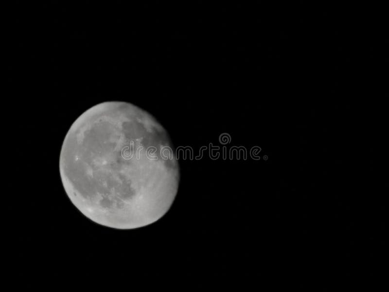 Full Moon in Close-up. Extreme Zoom Stock Image - Image of darkness ...