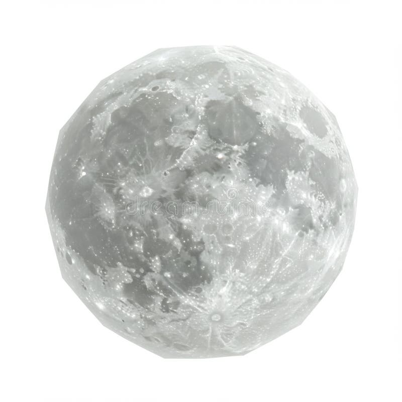 Full Moon Close Up: Grey Lunar Surface Texture Stock Illustration ...