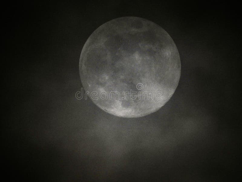 Full moon in cloud stock image. Image of incloud, london - 306129837