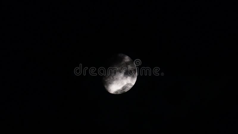 Full Moon, Clouds Move in Front of the Moon Stock Video - Video of ...