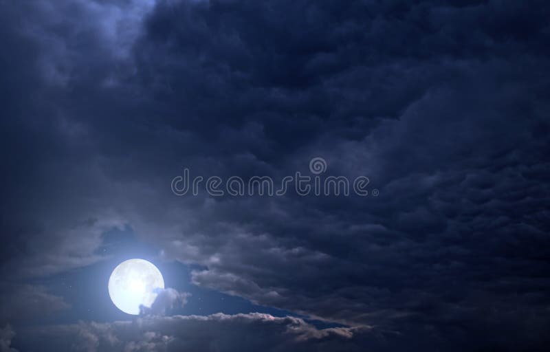 The full moon in the sky stock photo. Image of dark - 147684482