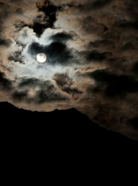 Full moon clouds sky stock image. Image of night, beam - 12892579