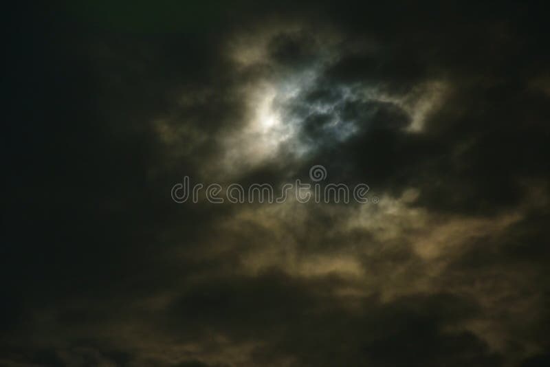 Full Moon Cover by Spreading Cloud in Night Stock Photo - Image of ...