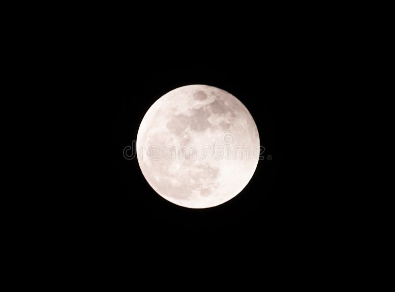 Full Moon in the Dark Night Stock Image - Image of moon, crater: 261697153