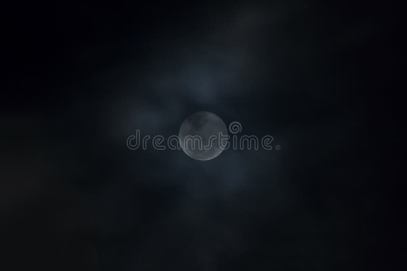 The Full Moon in the Dark Night Stock Image - Image of galaxy, natural ...