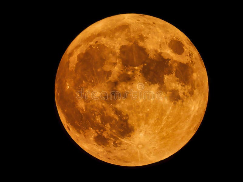 Full Moon in a Dark Night Sky Stock Image - Image of lunar, planets ...
