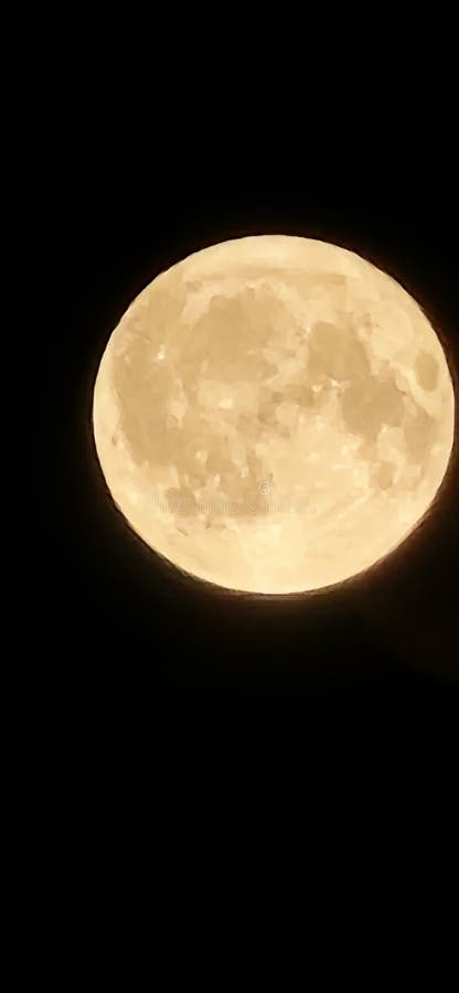 Full Moon with a Dark Sky on a Summer Night Stock Photo - Image of moon ...