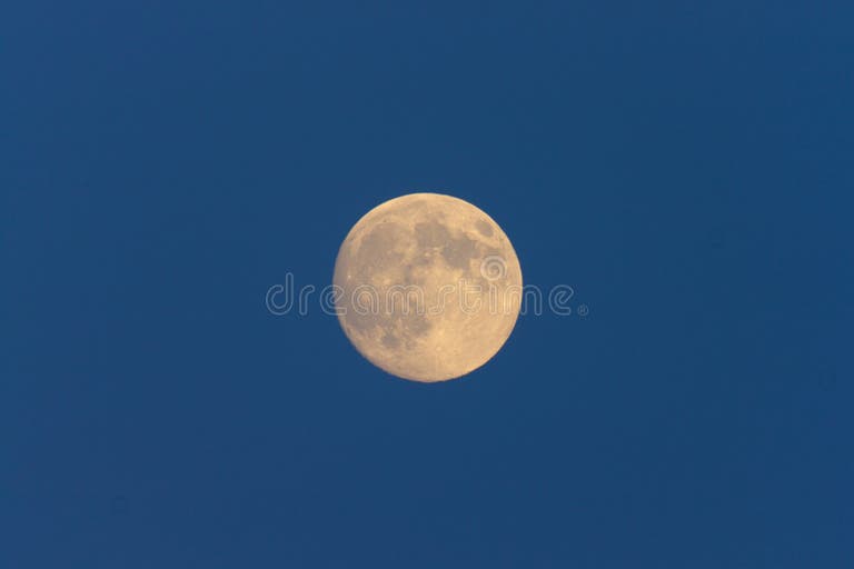 Full Moon in daylight sky stock photo. Image of light - 27189954