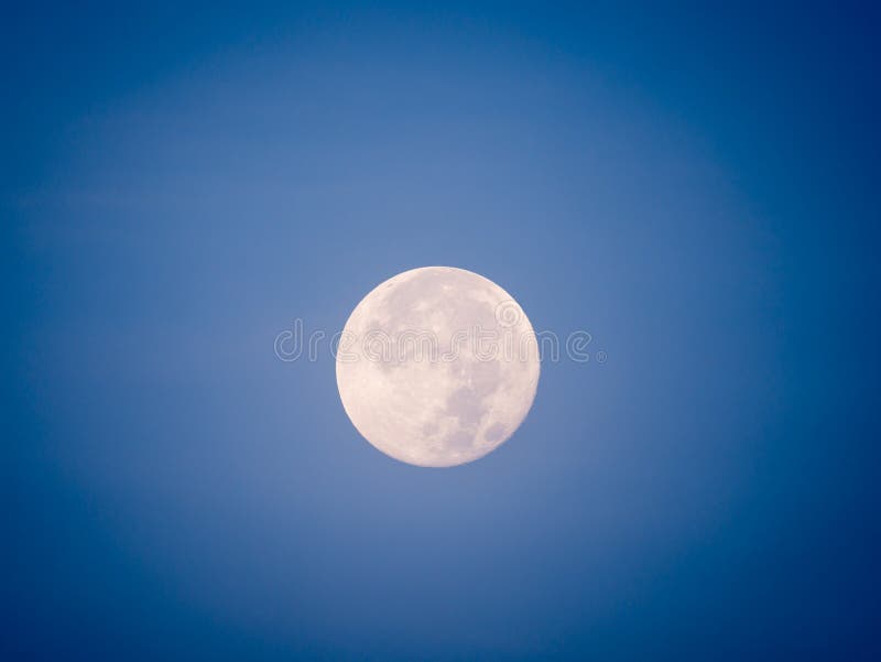 Full Moon in the Daytime stock image. Image of aureole - 119495183