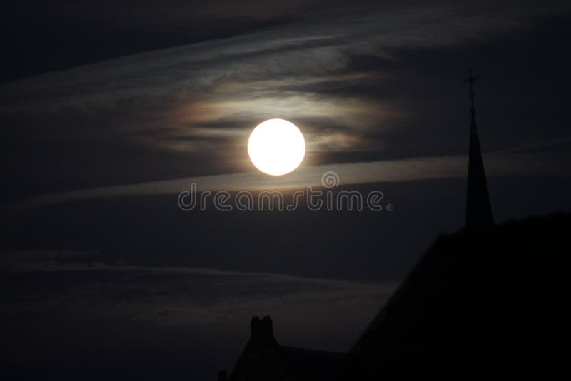 Full moon eclipse stock photo. Image of full, beauty - 94264692