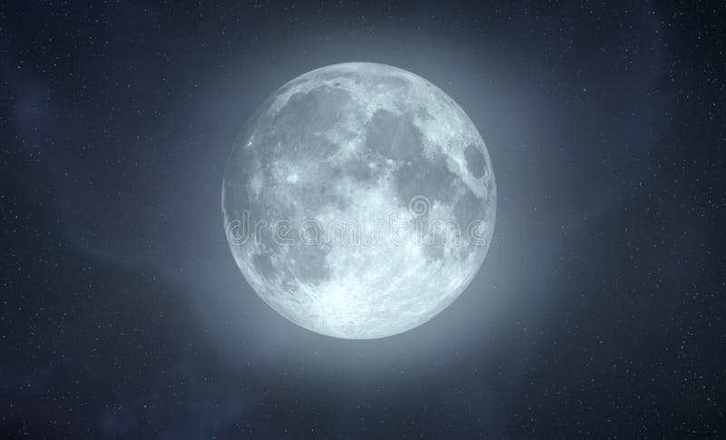 Full Moon With Glow Effect Royalty Free Stock Photography - Image: 19943217