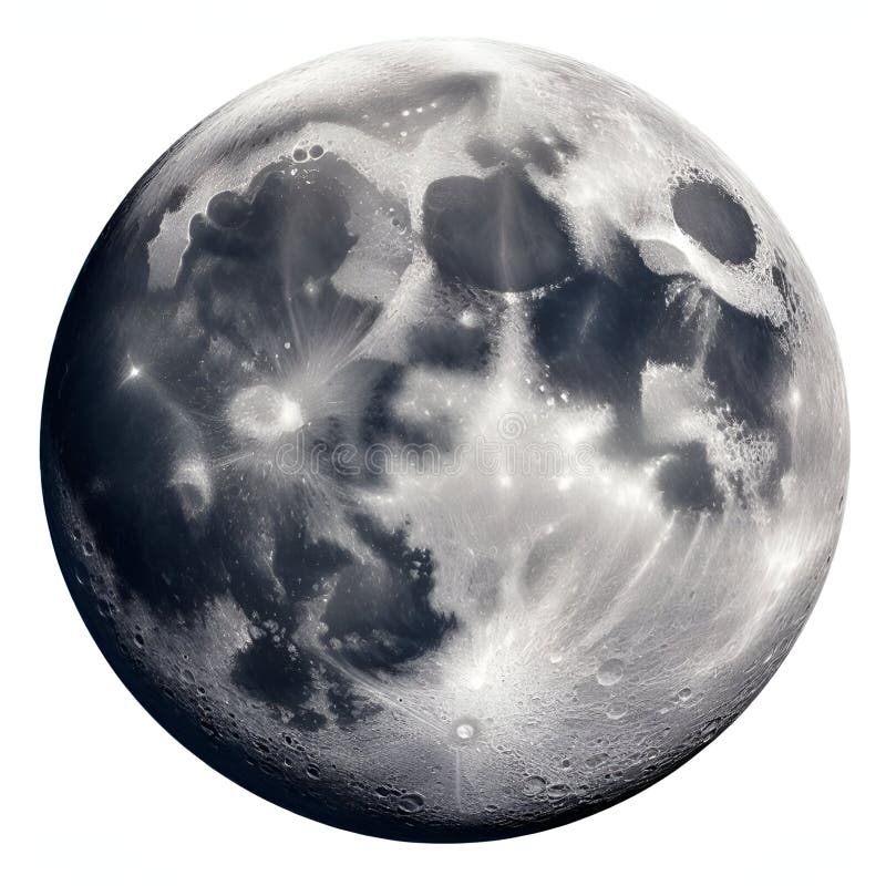 Full Moon in High Resolution Isolated on White Background Stock Photo ... Full Moon in High Resolution Isolated on White Background Stock Photo ...