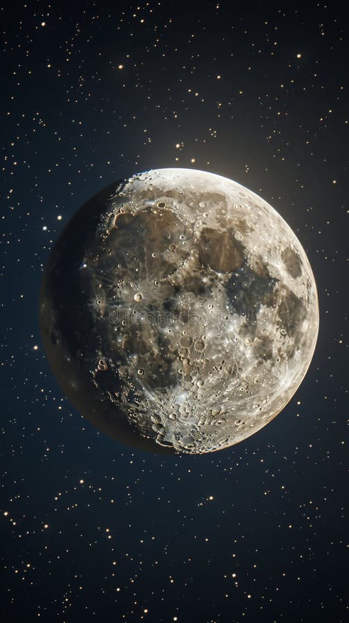 Full Moon Illuminated by Clouds in Night Sky Stock Photo - Image of ...