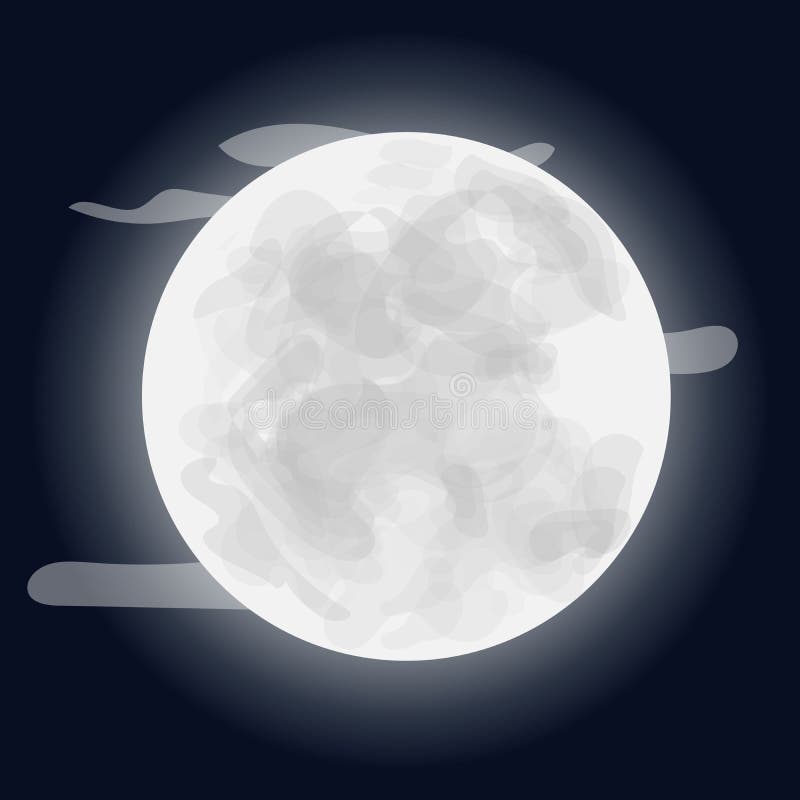 Full moon stock illustration. Illustration of fake, night - 76818747