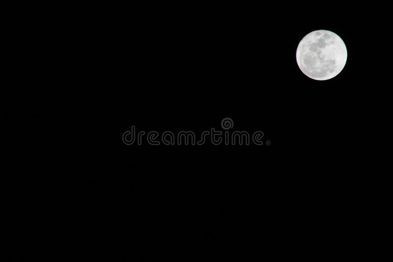Full moon alone stock image. Image of little, moon, detail - 103975399