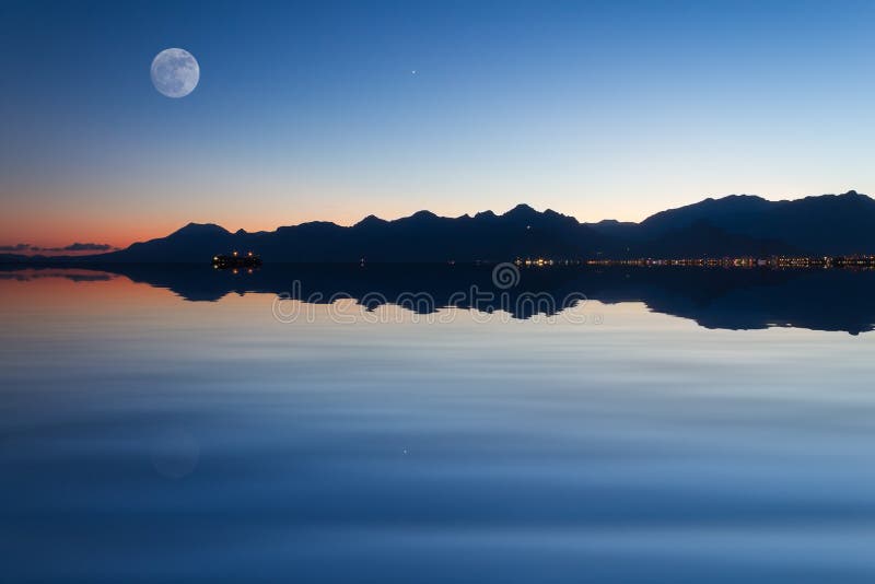 Full Moon stock image. Image of outdoor, wave, night - 34950217