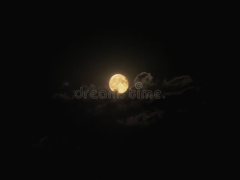 Full Moon Lighting Up Clouds Stock Photo - Image of moon, clouds: 190410186