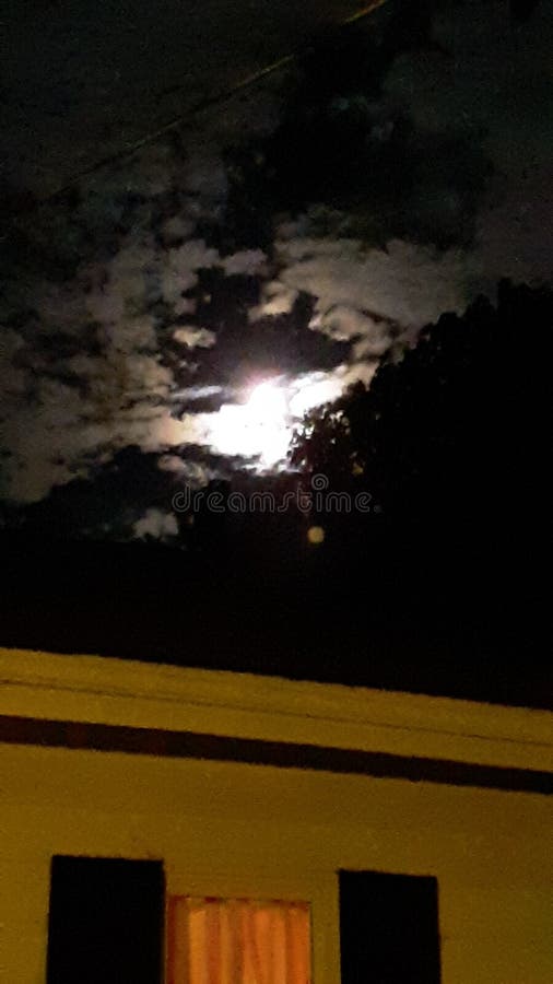Full moon madness stock image. Image of clouds, full - 162454335