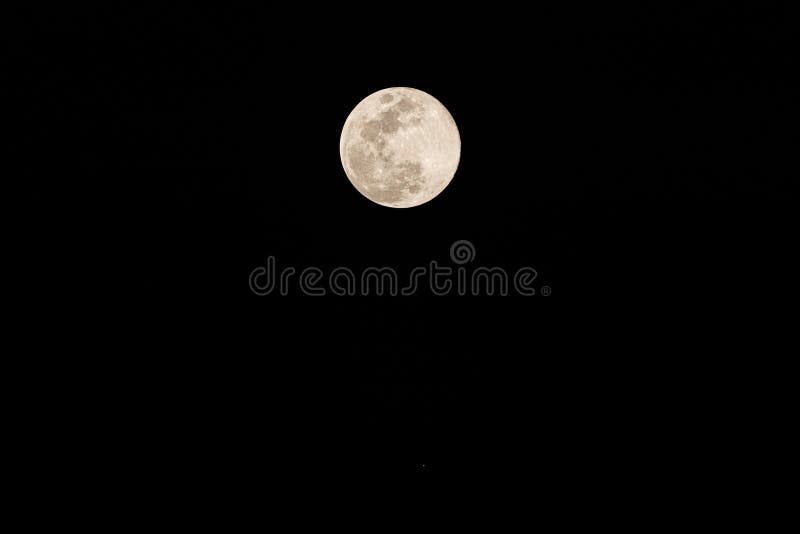 Full Moon and Mars View from Santo Domingo Stock Image - Image of ...