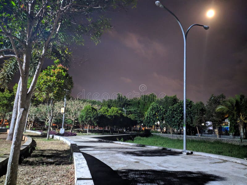 Full moon in the midnight stock image. Image of night - 264074489