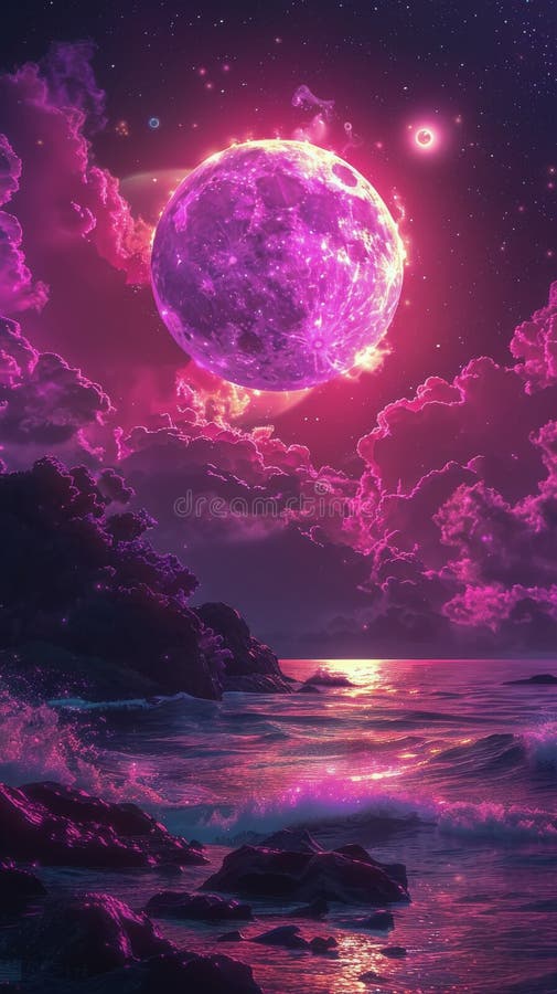 Full Moon Reflecting in Water Stock Image - Image of watching, moon ...