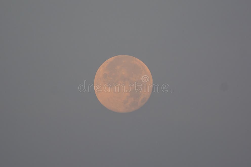 Full moon in the morning stock photo. Image of moon - 140262094