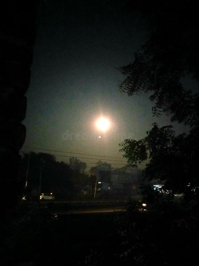 Full moon at night stock photo. Image of night, full - 168897388