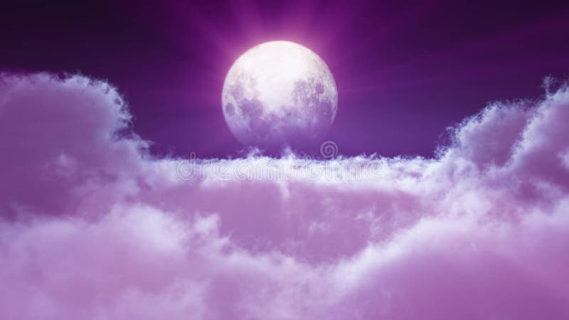 Full moon above clouds 4k stock footage. Video of aerial - 267762250