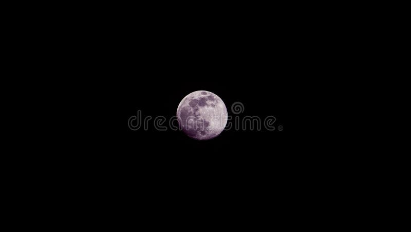 Full Moon in the Night Dark Sky without Stars in the Spring Stock Image ...