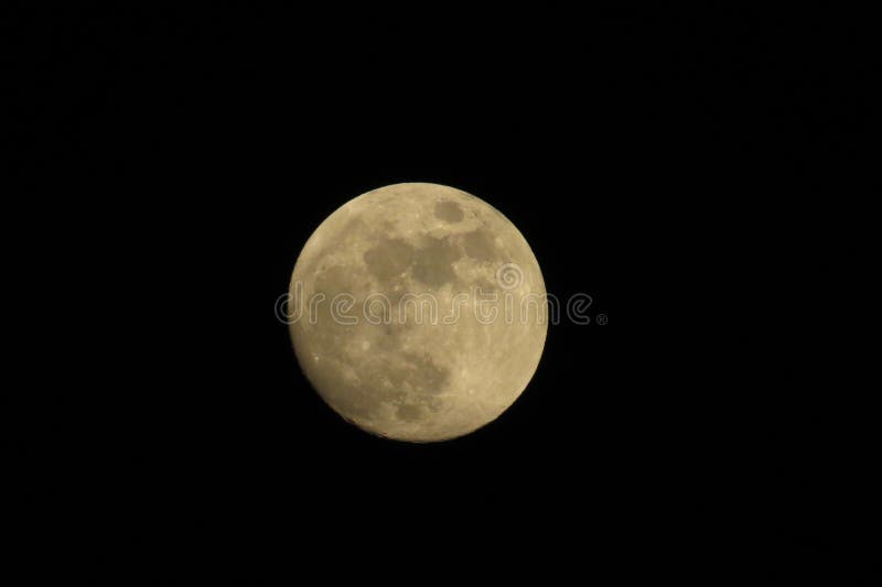 A Full Moon on the Night, Full Moon Glowing Stock Image - Image of ...