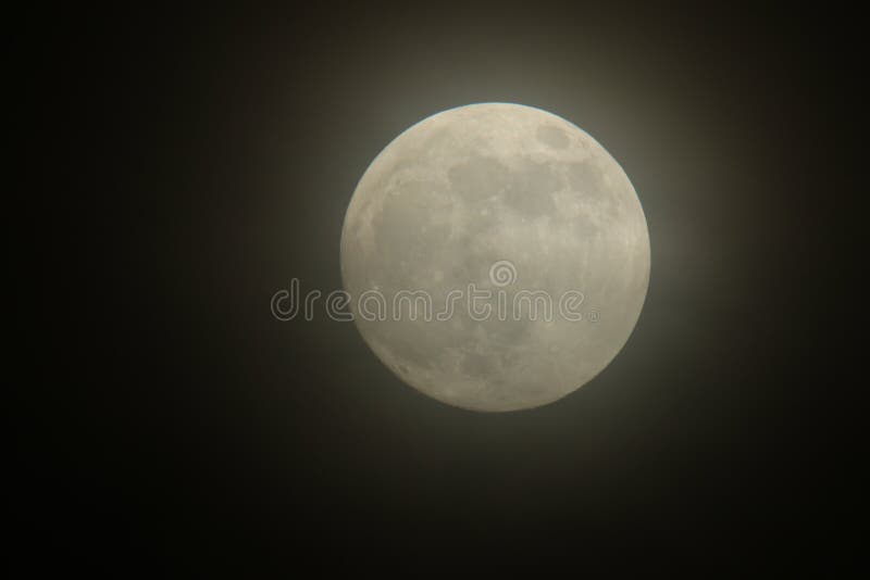 Big half Moon stock image. Image of astronomical, field - 77373333