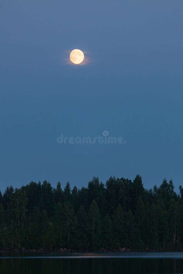 Full moon at night sky stock photo. Image of calm, dark - 118249070