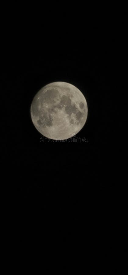 Full Moon at Night Space Night Sky Stock Image - Image of space, night ...